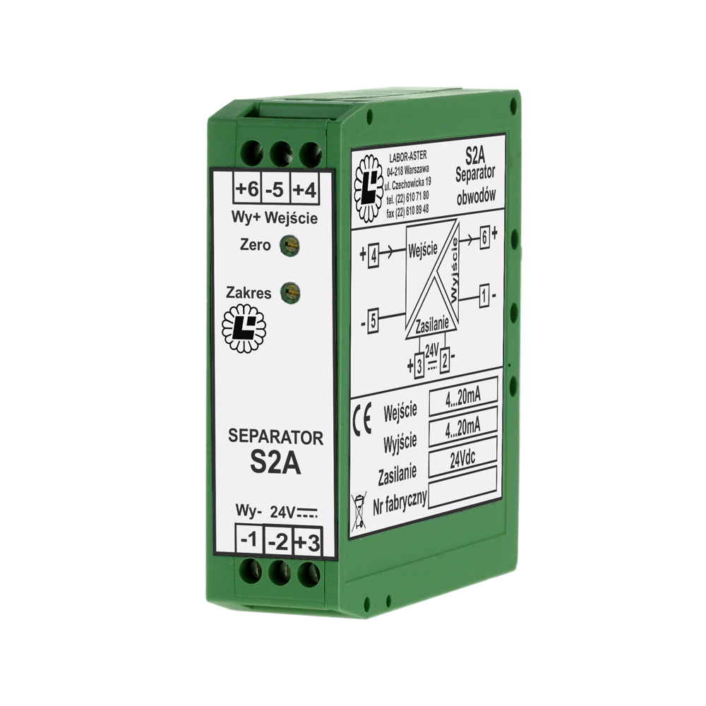 Separator dowolnych sygnałów analogowych S2A - simex.pl